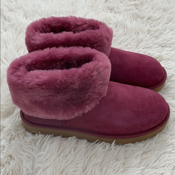 UGG | Shoes | Ugg Classic Mini Fluff Genuine Shearling Boot | Poshmark